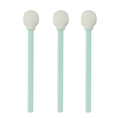 China 50Pcs Ink Absorbency Round Printhead Dry Foam Cleaning Swabs 5 Inch for sale