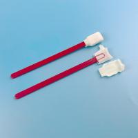 China Customize Accept Foam Cleaning Swab Red Handle Electronics Cleaning Stick for sale