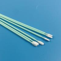 China 6.4'' Small Polyester Swabs Samples Accepted Double Knitted Dacron Cleaning Stick for sale