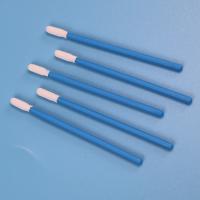 China Lint Free Green Handle Small Polyester Cleanroom ESD Swab TX743B for sale