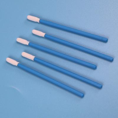 China Lint Free Green Handle Small Polyester Cleanroom ESD Swab TX743B for sale