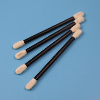 China Black Handle Double Ended Foam Tip Cleanroom Swab Lint Free for sale