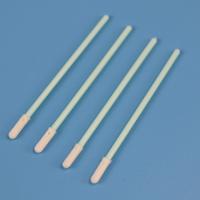 China TX74 Dustless Green PP Stick Precision Cleaning Foam Tip Swabs For Cleanroom for sale