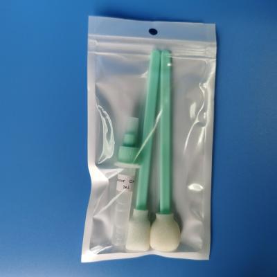 China Car Cleaning Rectangle And Round Foam Tip Swab Portable Lint Free With Liquid for sale