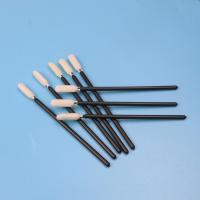China TX746 Low Particle Out Black Handle Sponge Foam Tip Cleanroom Swab For Printer Cleaning for sale