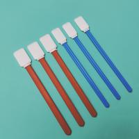 China 714 Lint Free Flat Square Dacron Cleaning Stick Car Cleaning Polyester Swab For Cleanroom for sale