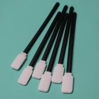 China Black Handle Dacron Stick Flat Square Cleanroom Polyester Swab 714 Lint Free for sale