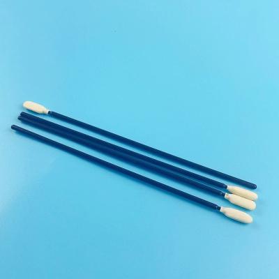 China Extended Handle Foam Swab Blue/Green/Black Foam Tip Swab With 165mm Long Handle for sale