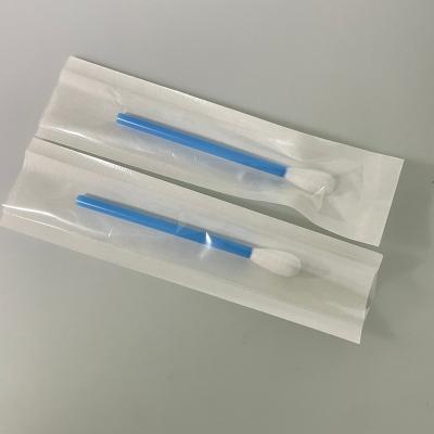 China Blue Hollow Stick Cotton Swab For Medical Instrument Cleaning for sale