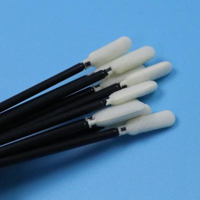China 746 Lint Free Open Cell Sponge Stick Car Cleaning Foam Swab With Black Handle for sale