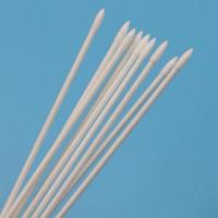 China BB-013 Biodegradable Paper Stick Mini Pointed Cleanroom Q Tips Industrial Cleaning Cotton Bud Swab Huby Stick for sale