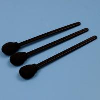 China 708 Lint Free Round Sponge Stick Black Cleanroom Foam Swab For Car Cleaning for sale