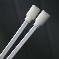 China 707 Disposable White PP Stick Square Sponge Stick Medical Foam Swab Applicator For Wound Care for sale
