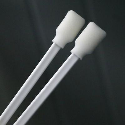 China 707 Disposable White PP Stick Square Sponge Stick Medical Foam Swab Applicator For Wound Care for sale