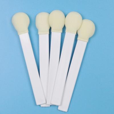China 145mm White PP Stick 30mm Big Round Head Sponge Stick Medical Foam Swab Applicator for sale