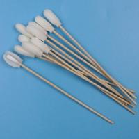 China 720 Lint Free Wooden Stick Soft Foam Cover Cotton Cleanroom Swab Applicator for sale