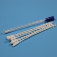 China Disposable ABS Stick Flocked Nylon Oral Swab Sterile Specimen Collection Swab for sale