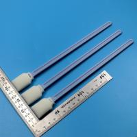 China 228mm Lint Free Blue Long Handle Rectangular Cleanroom Swab Large Format Printer Cleaning Foam Swab for sale