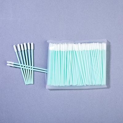 China Micro Groove Cleaning Tools Type 76mm Foam Tip Swabs With Sturdy PP Handle for sale
