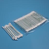 China CA-002 Eco-friendly Double Ended Qtips Industrial Cleaning Cotton Bud Cleanroom Cotton Swab for sale