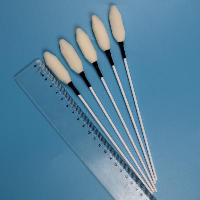 China 21cm Disposable Long Handle Trocar Cleaning Foam Swab Medical Sponge Stick for sale
