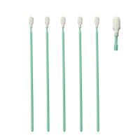 China TX761 Lint Free Green Stick Optical Cleaning Polyester Swab ESD Cleanroom Swab for sale