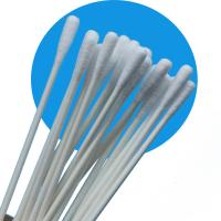 China Eco Friendly Paper Stick 3.2mm Small Round Qtips Cleanroom Cotton Bud Swab With Double Heads for sale