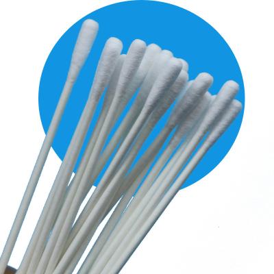 China Eco Friendly Paper Stick 3.2mm Small Round Qtips Cleanroom Cotton Bud Swab With Double Heads for sale