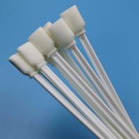China Lint Free 228mm Extra Long Handle Rectangular Sponge Detailing Swab Printer Cleaning Foam Swab for sale