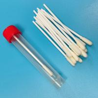 China 8cm PP Stick Sterile Foam Tip Swab with Tube Environmental Surface Sampling Swab for Labotory for sale