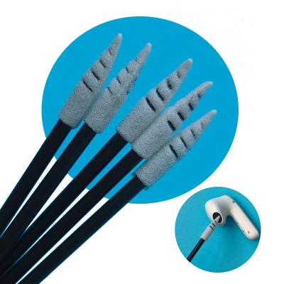 China 751 Lint Free Spiral Pointed Cleanroom Sponge Detailing Swab Precision Foam Swab for Car Cleaning for sale