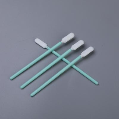 China 100mm Polyester Cleaning Swab - 6.5x3mm Head - for MT Ferrule, V-Groove, PLC Splitter & Fiber Connector Endface for sale