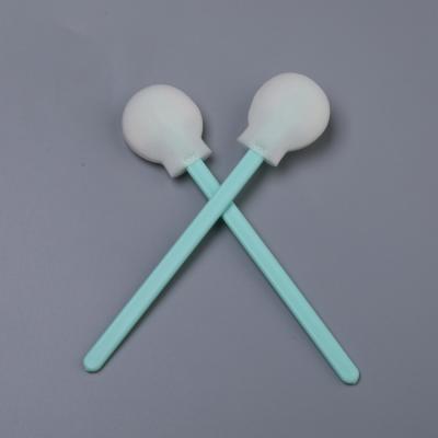 China Non-Fluorescent Medical Sponge Applicator: 30mm Broad Round Tip for Large Surface Wound Cleansing & Sensitive Tissue Safe for sale