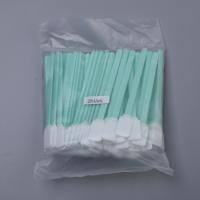 China Dual Layer Polyester Cleaning Swab Flat Rectangle Head 15mm Lint Free Electronics Cleaning Swab 125mm 100pcs for sale