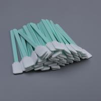 China Dual Layer Polyester Cleaning Swab Flat Rectangle Head 15mm Lint Free Electronics Cleaning Swab 125mm 100pcs for sale