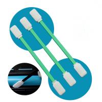 China TX714 Lint Free Flat Square ESD Polyester Swab Surface Cleaning Cleanroom Swab with Double Heads for sale