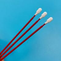 China 761 Lint Free Red Handle Microfiber Swab Car Cleaning Detailing Swab Cleanroom Polyester Swab for Semiconductor Cleaning for sale