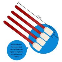 China 714 Lint Free Flat Square Car Cleaning Detailing Swab Microfiber Clanroom Swab for Screen Cleaning for sale