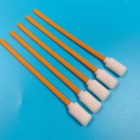 China 712A Lint Free Orange Stick Sponge Detailing Swab Cleanroom Swab Rectangular Foam Swab for Printer Cleaning for sale