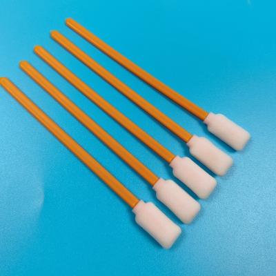 China 712A Lint Free Orange Stick Sponge Detailing Swab Cleanroom Swab Rectangular Foam Swab for Printer Cleaning for sale