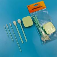 China Portable Green Handle Micro Sponge Detailing Swab Kit Precision Cleaning Swab Kit Car Cleaning Kit for sale