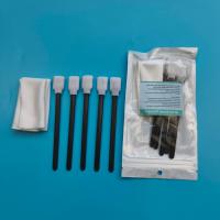 China Lint Free Black Handle Rectangular Sponge Detailing Swab Foam Tip Swab Printer Cleaning Kit with Polyester Wipes for sale
