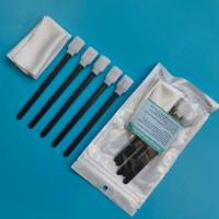 China Lint Free Black Handle Rectangular Sponge Detailing Swab Foam Tip Swab Printer Cleaning Kit with Polyester Wipes for sale