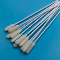 China 14cm Disposable Long PP Stick Big Foam Tip Oral Swab Sterile Specimen Collection Swab Flu Test Sampling Swab for sale