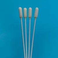 China 14cm Disposable Long PP Stick Big Foam Tip Oral Swab Sterile Specimen Collection Swab Flu Test Sampling Swab for sale