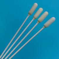 China 14cm Disposable Long PP Stick Big Foam Tip Oral Swab Sterile Specimen Collection Swab Flu Test Sampling Swab for sale