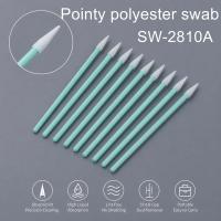 China Sharp Point Polyester Swab for Electronics Optical Lens PCB Keyboard Gap Cleaning High Absorbency 75mm for sale