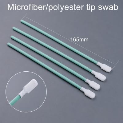 China TX761 Cleanroom Polyester Swab with Lint-Free Tip and Durable PP Handle for PCB and Optical Lens Cleaning 6.6 Inch 100pcs for sale