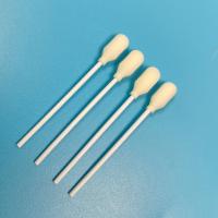 China Disposable White PP Stick Foam Cover Cotton Sponge Stick Foam Tip Swab for Medical Testing for sale