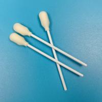 China Disposable White PP Stick Foam Cover Cotton Sponge Stick Foam Tip Swab for Medical Testing for sale